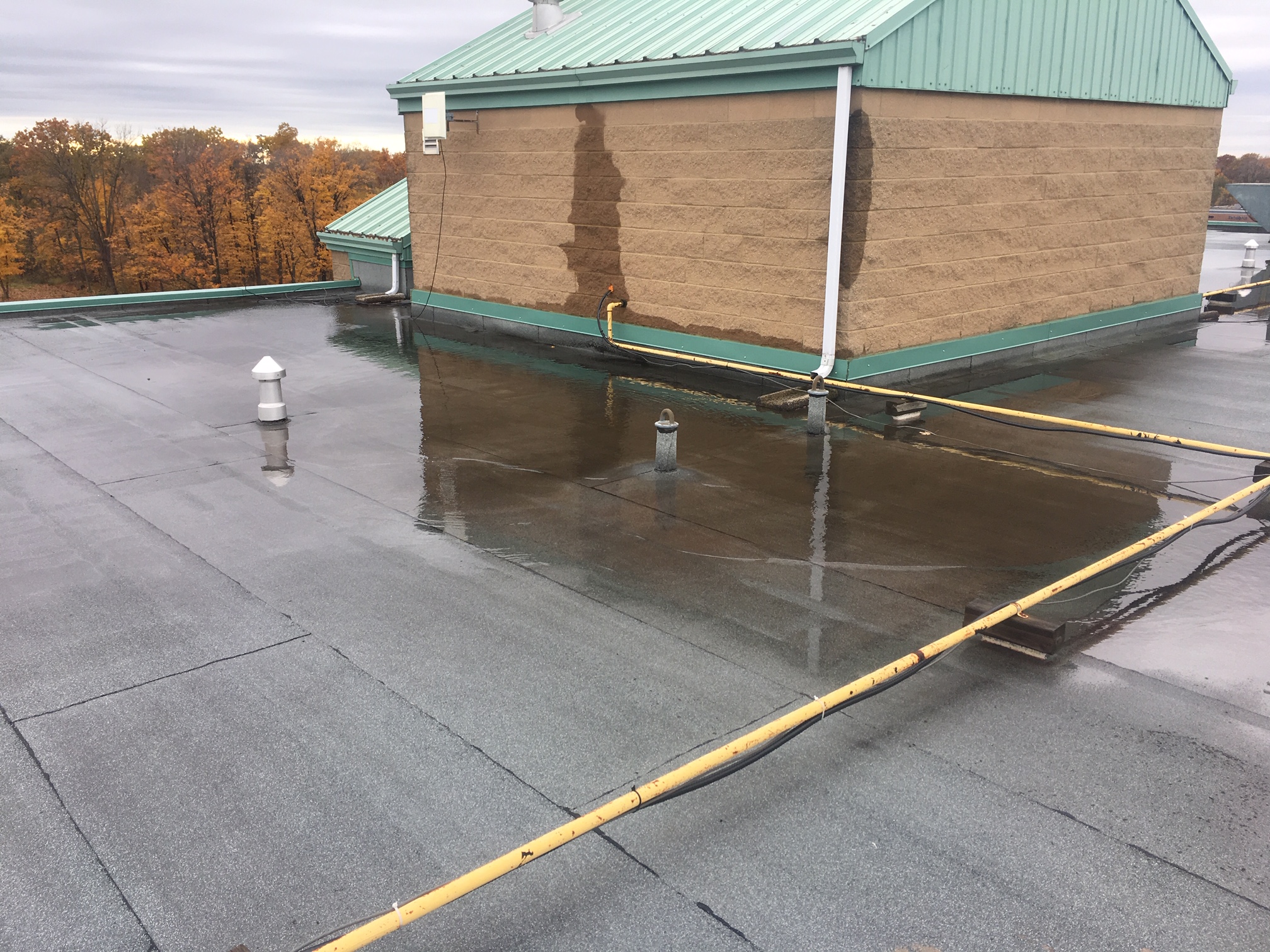 Middle of Roof Ponding - Canadian Home Inspection Services